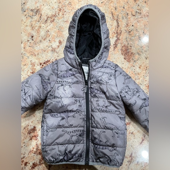 Carter's | Jackets & Coats | Carters Dinosaur Packable Puffer 3t Jacket ...